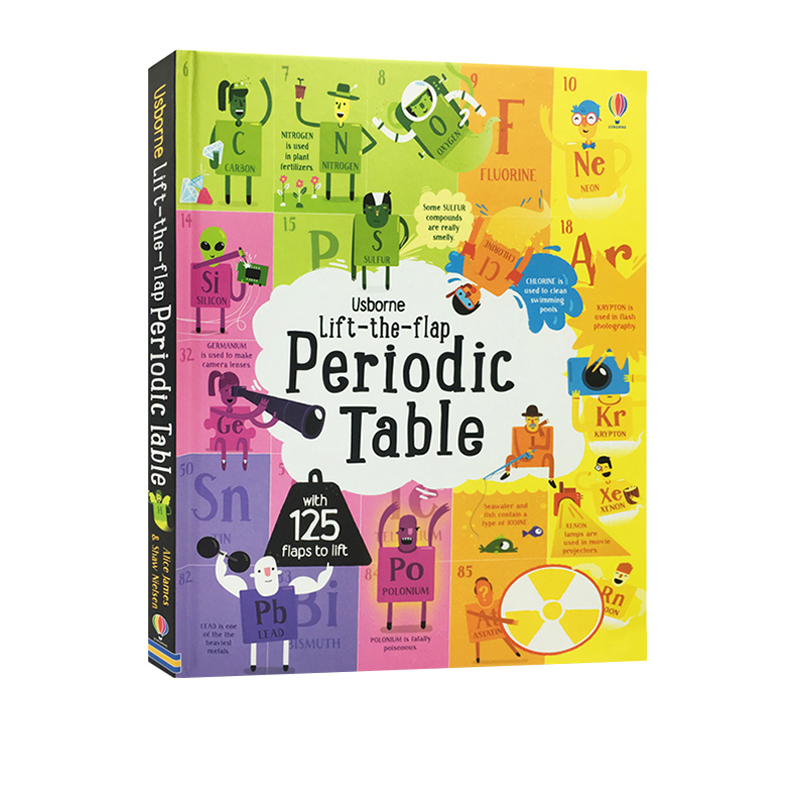 Usborne lift the flap periodic table chemical enlightenment children's ...
