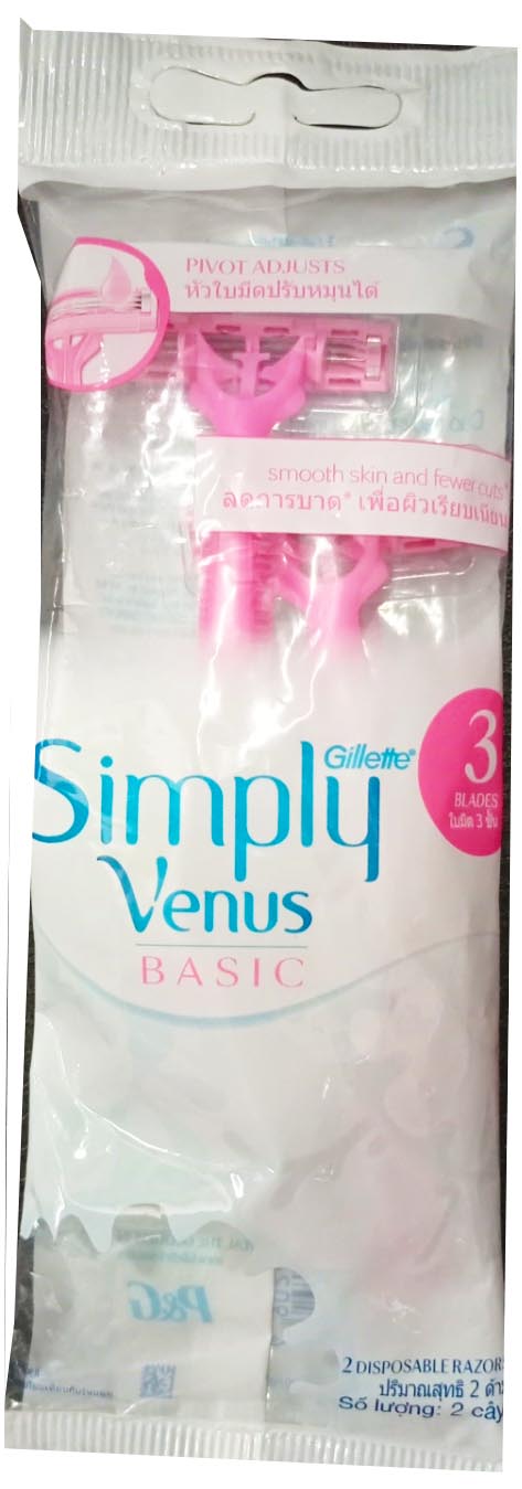 Gillette Shaver for Women Venus Simply Basic 2 Razor | Lazada PH