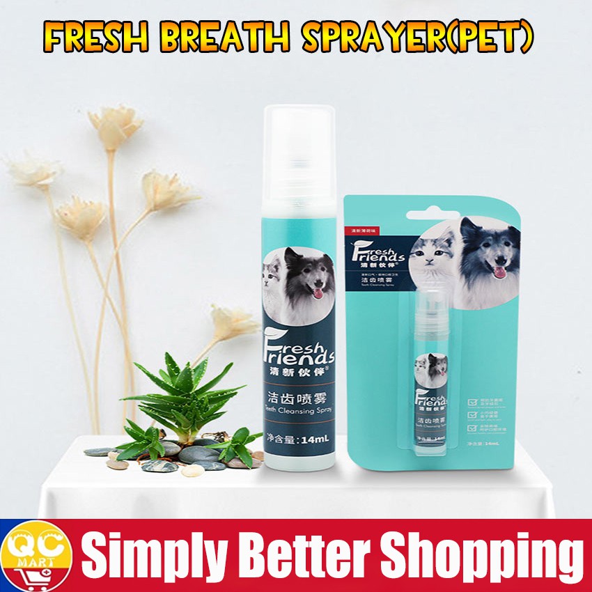 Pet Mouth Freshener Antibacterial Oral Spray Fresh Cleaner Breath Dog ...
