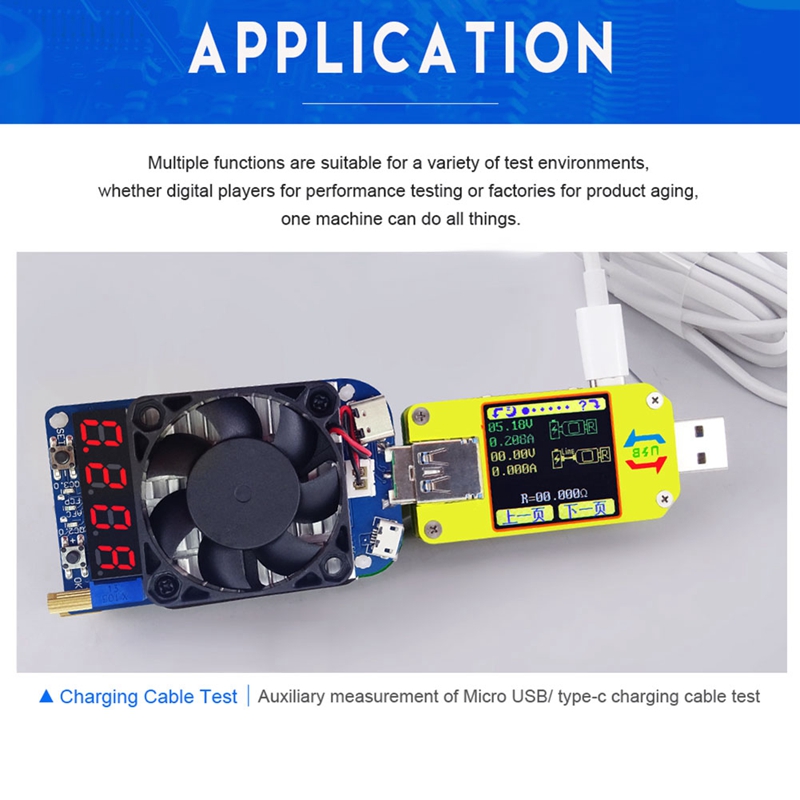 Trigger QC2.0 QC3.0 Electronic USB Load Resistor Discharge Battery Test ...