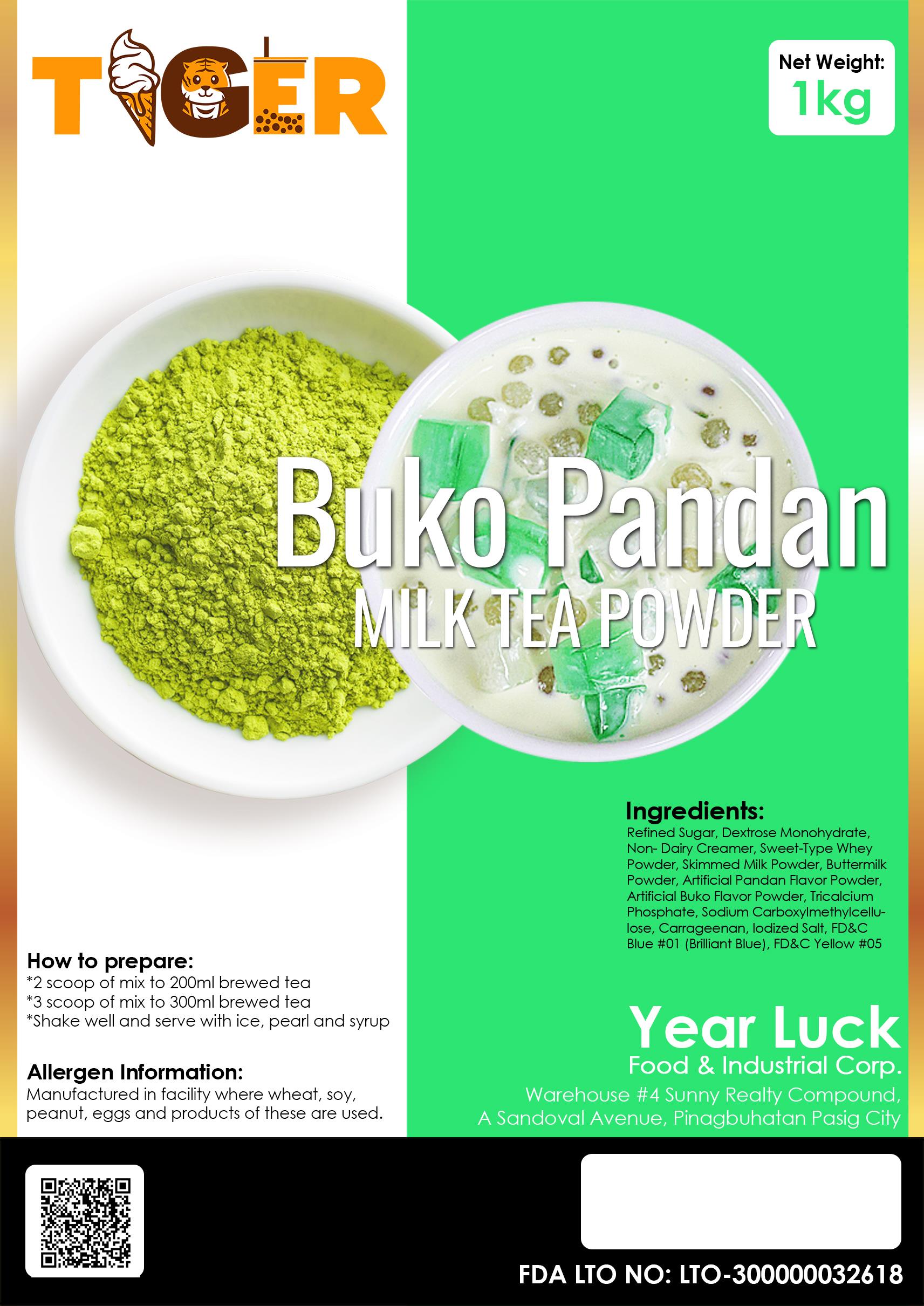 YL Tiger Buko Pandan Powder Mix 1kg | Lazada PH