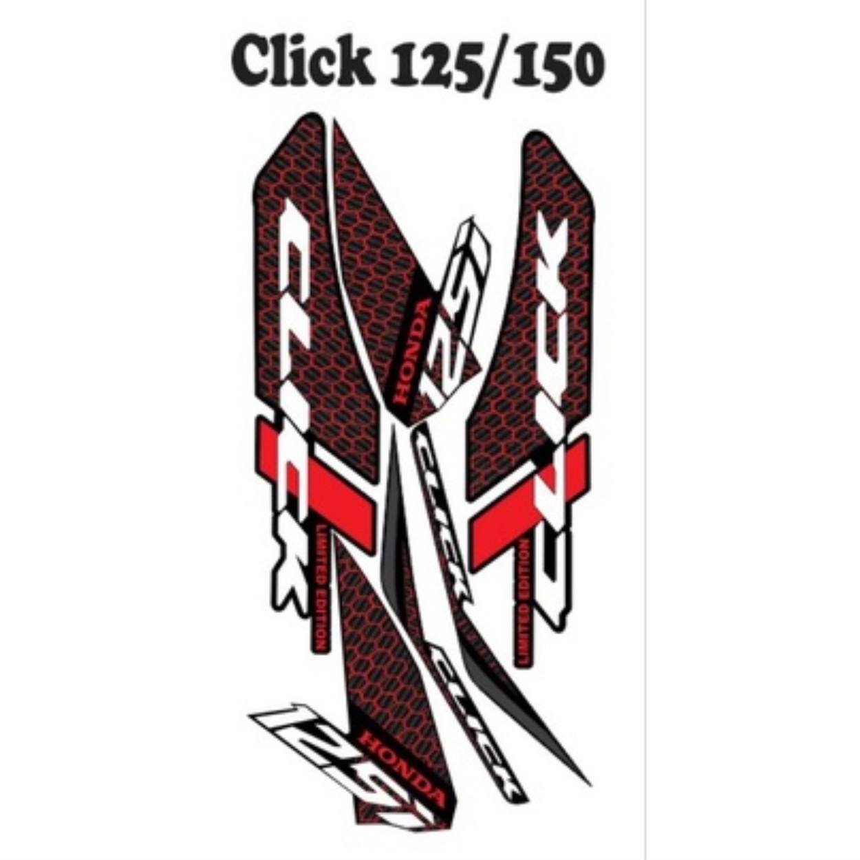 Honda Click V2 125i/150i honeycomb decals | Lazada PH