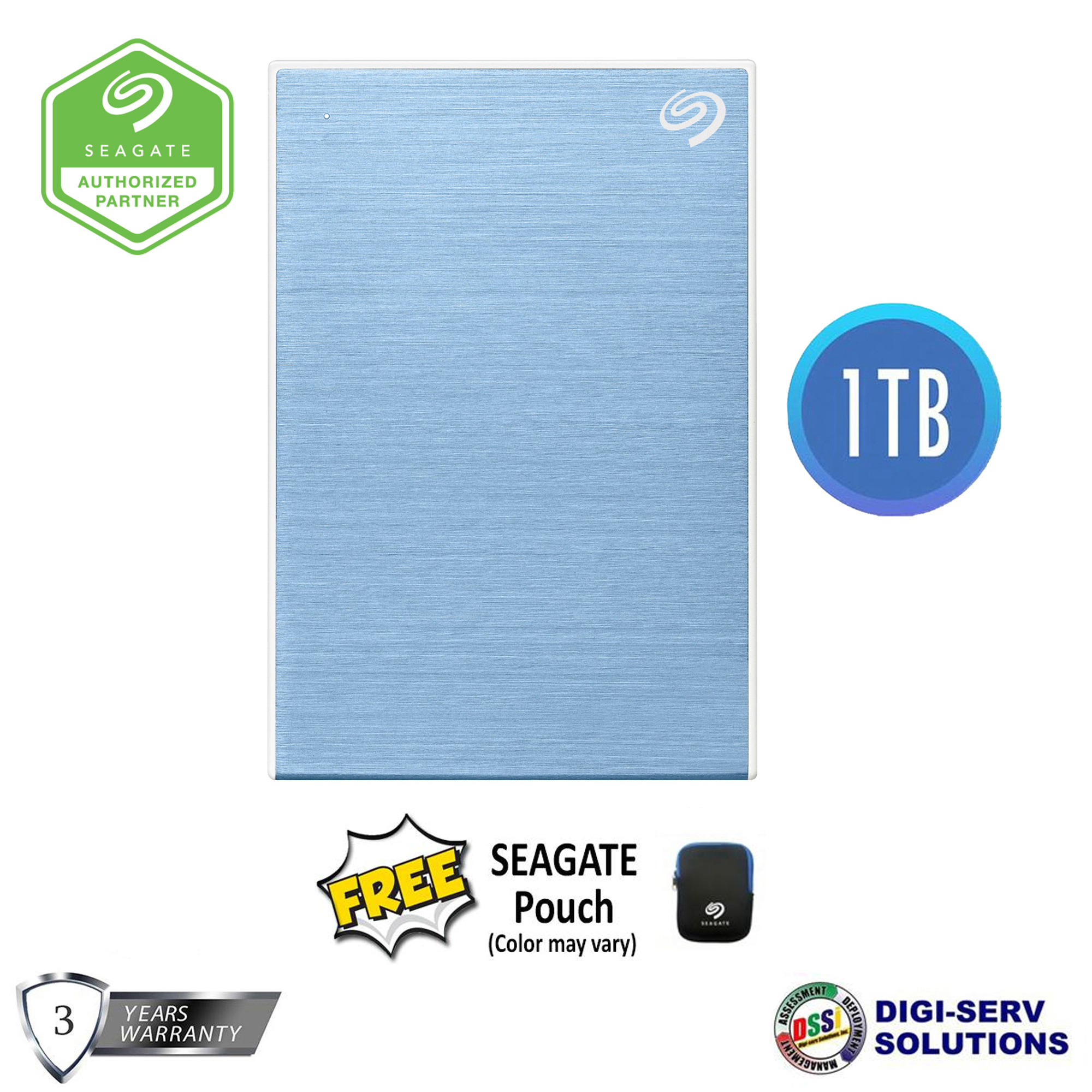 Seagate One Touch 1TB (Light Blue) Portable Hard Drive (STKY1000402 ...