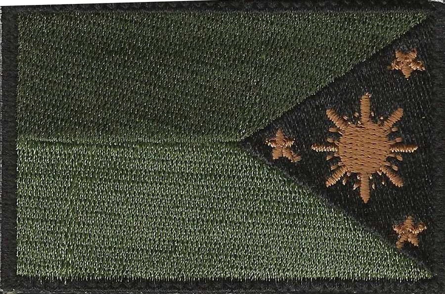 PHILIPPINE FLAGS EMBROIDERED PATCH (COLORED / SUBDUED / REVERSE / LONG ...