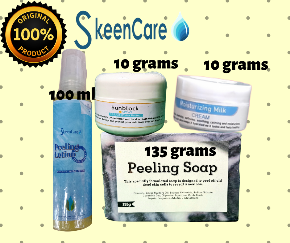 Skeen Care peeling lotion 100ml, peeling skeencare sunblock 10 grams ...