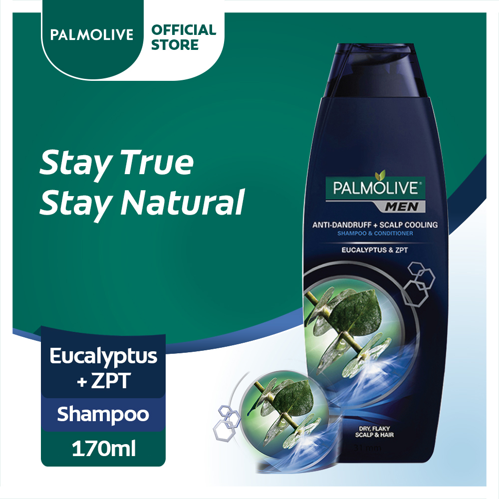 Palmolive Men Anti-Dandruff + Scalp Cooling Shampoo with Eucalyptus ...
