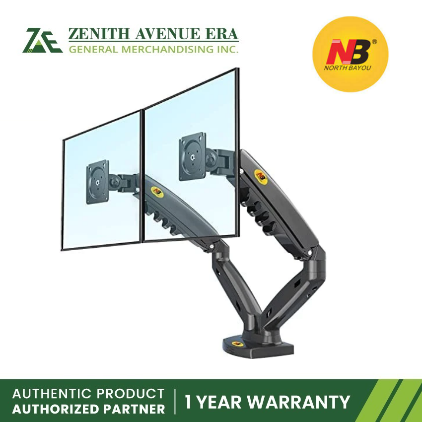 North Bayou F160 17"-27" 2 Monitor Desk Stand Monitor Desk Stand | Dual ...