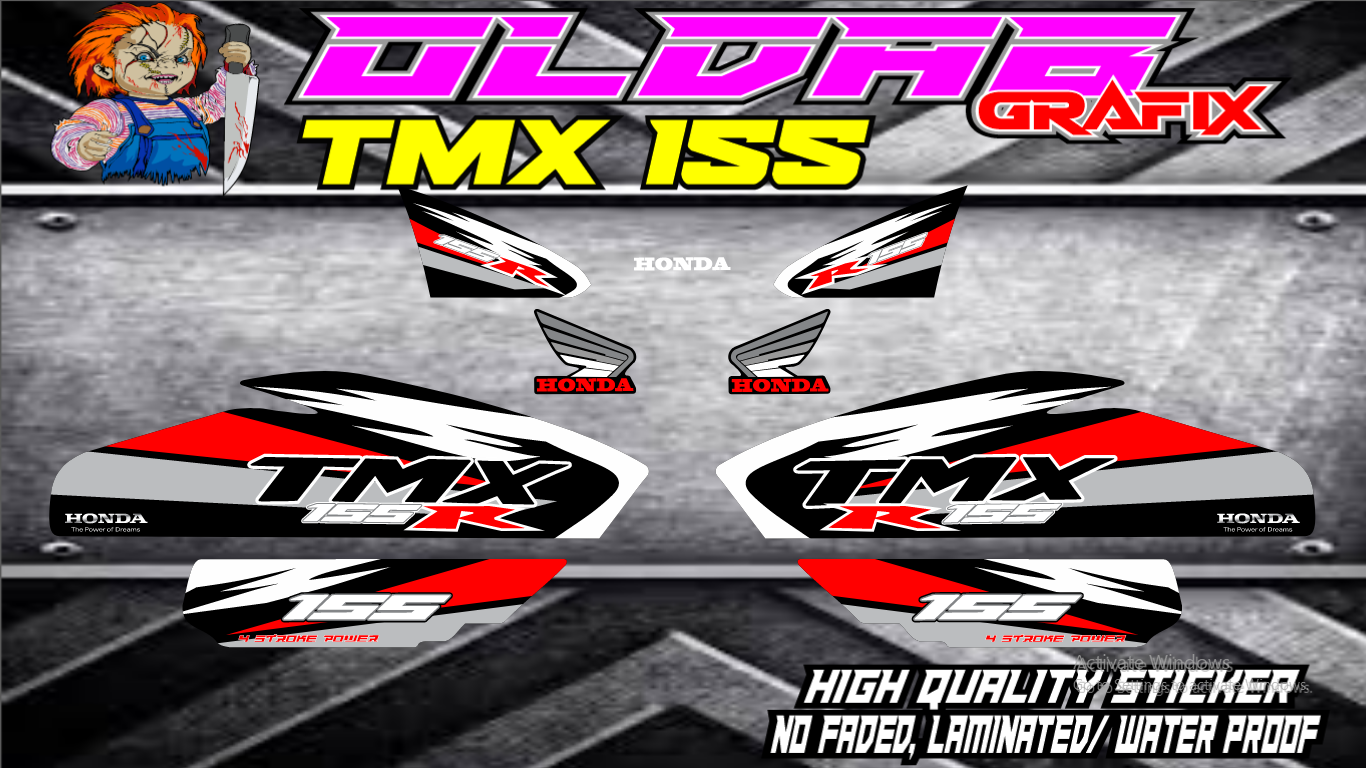 HONDA TMX 155 STICKER DECALS, 043 | Lazada PH
