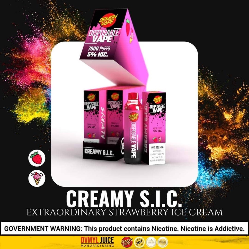 【COD】 DEMON VAPE DISPOSABLE 7K PUFFS RECHARGEABLE | Lazada PH