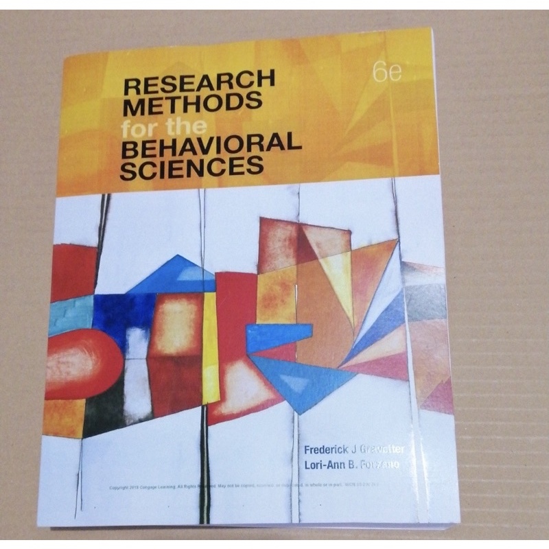 Research Methods for the Behavioral Sciences 6th Edition | Lazada PH