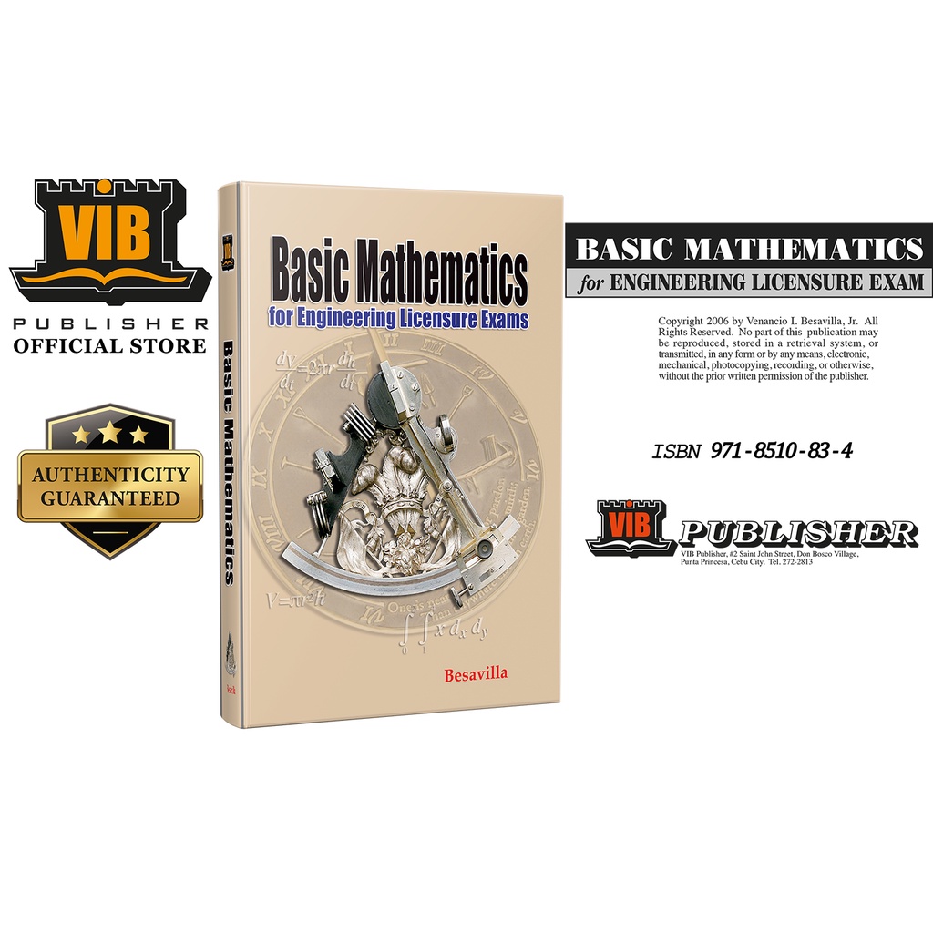 ♩BESAVILLA Basic Mathematics for Engineering Licensure Exams | Lazada PH