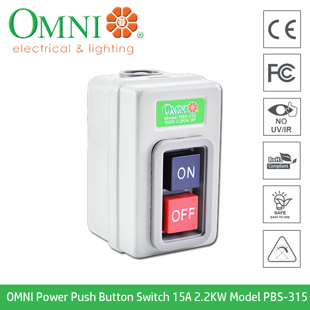OMNI Power Push Button Switch 15A 2.2KW Model PBS-315 | Lazada PH