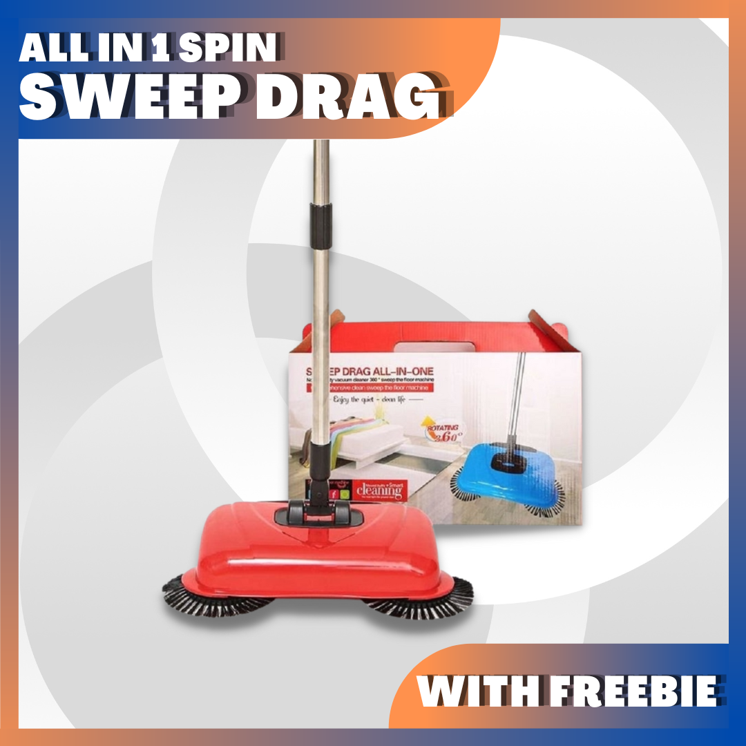 Magic Spin Broom Sweeper - Rotary Easy Push Multifunction Sweep Drag ...