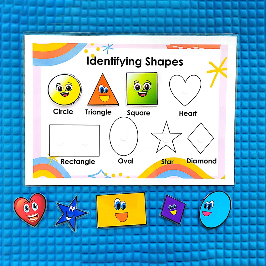 MERKATO Detachable Laminated Learning Materials (Identifying Shapes ...