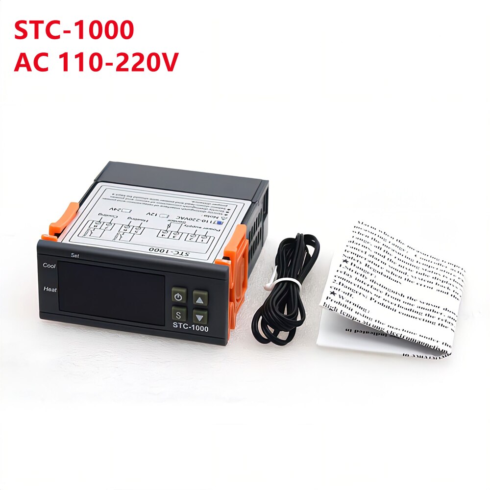 STC-1000 220V Digital Thermostat for Incubator Temperature Controller ...