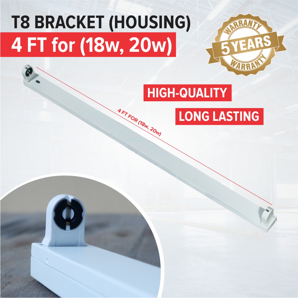 High Quality T8 LED Tube Light 9W-20W White Light & T8 Housing Bracket ...