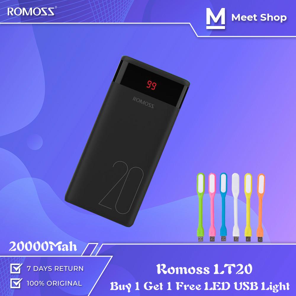 Buy 1 100% Original Romoss Powerbank LT20 LT20 20000mAh Power Bank Get ...