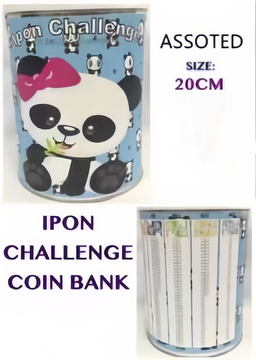 On Hand Assorted Design Ipon Challenge Coin Bank Money Banking with ...