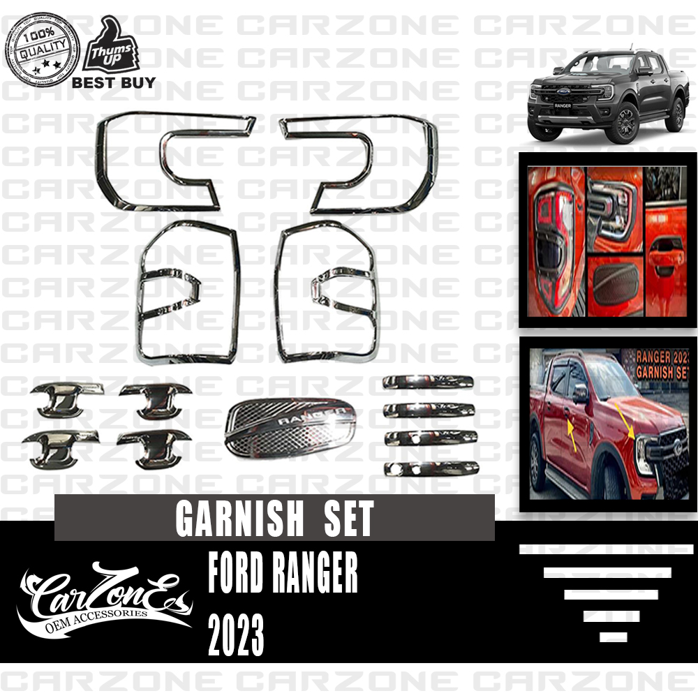 Ford Ranger 2023 Garnish Combo Set Wildtrack and Turbo sport (NEXT ...