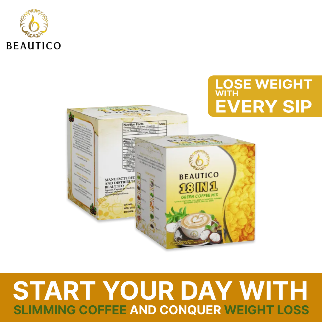 Beautico Coffee 18in1 Slimming Green Coffee ultra slimming coffee mix ...