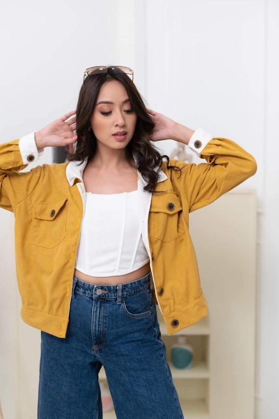 Akiko Corduroy Two-toned Jacket | Lazada PH