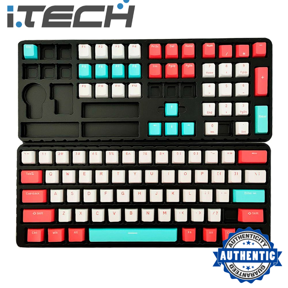 100 Keys PBT Double Shot Keycaps for RK100 [Milkshake] | Lazada PH