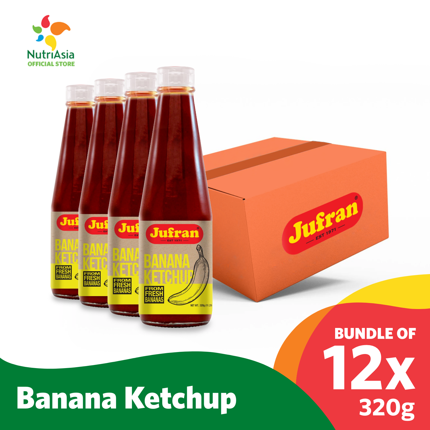 Jufran Banana Catsup 320 g Bundle of 12 | Lazada PH