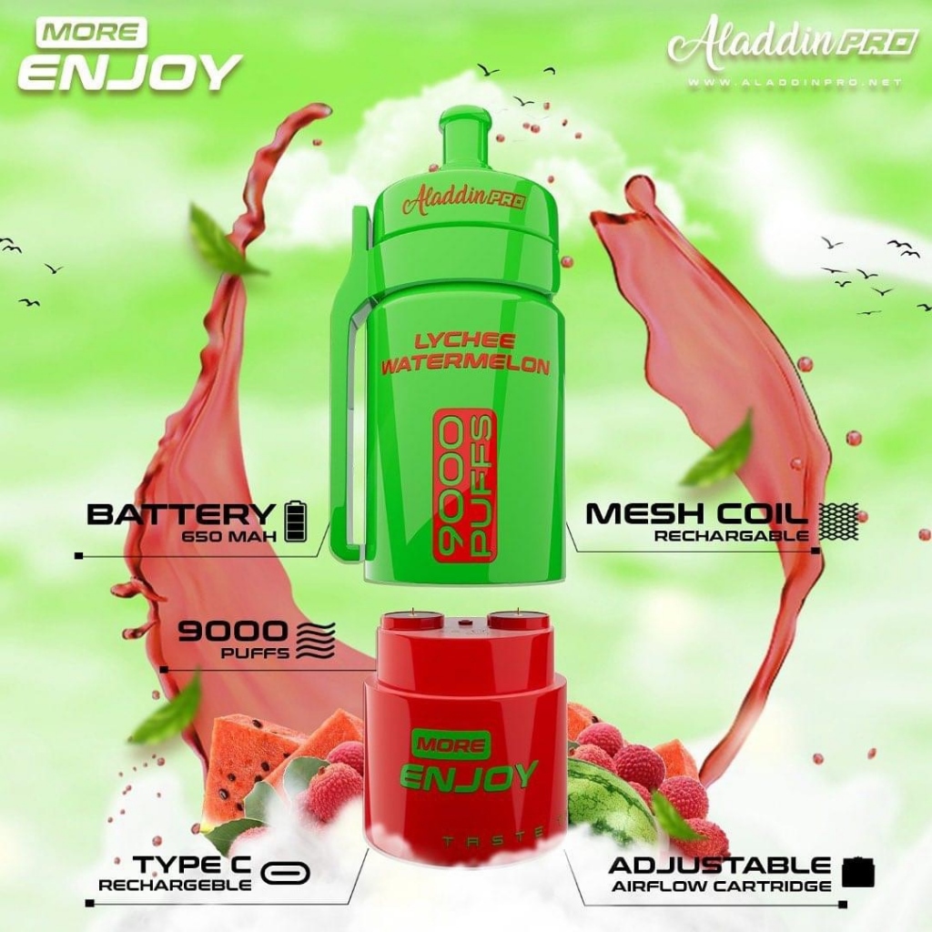 REFILL FLAVOR ONLY ALADDIN CANDY MORE ENJOY BY ALADDIN PRO 9000 PUFFS ...