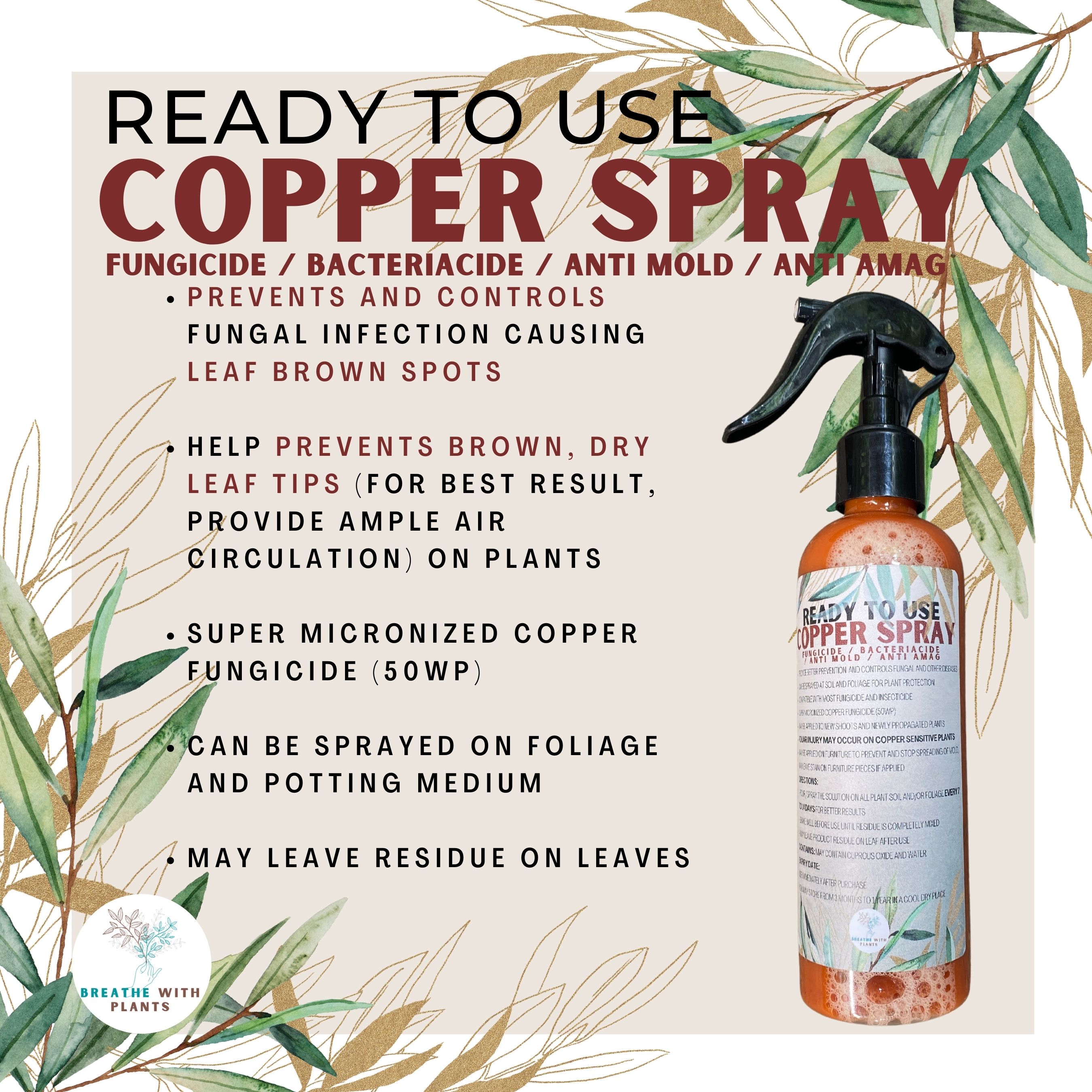 Ready To Use Copper Spray Fungicide 250ML | Lazada PH