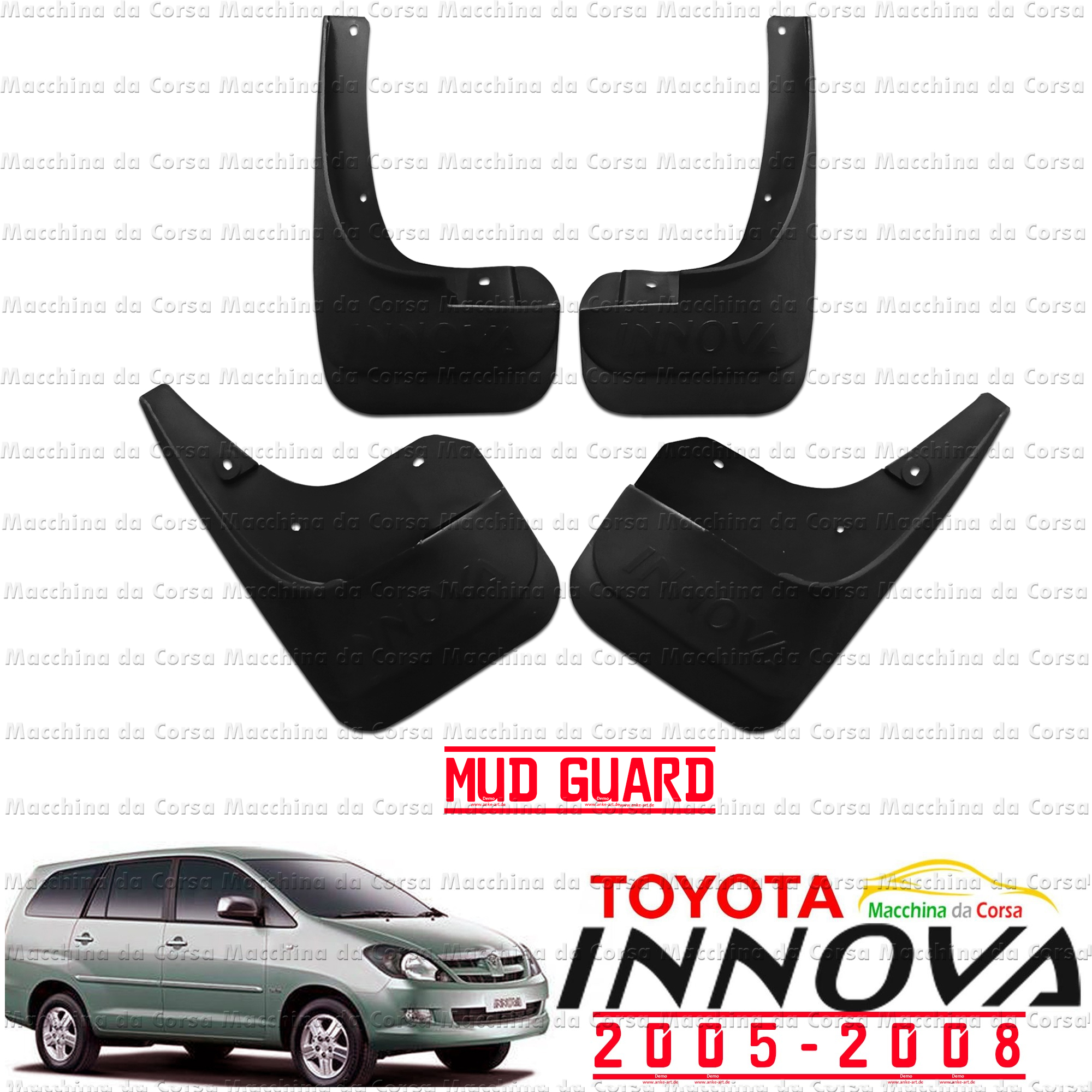 Toyota Innova 2005-2008 Mud Flap / Mud Guard | Lazada PH