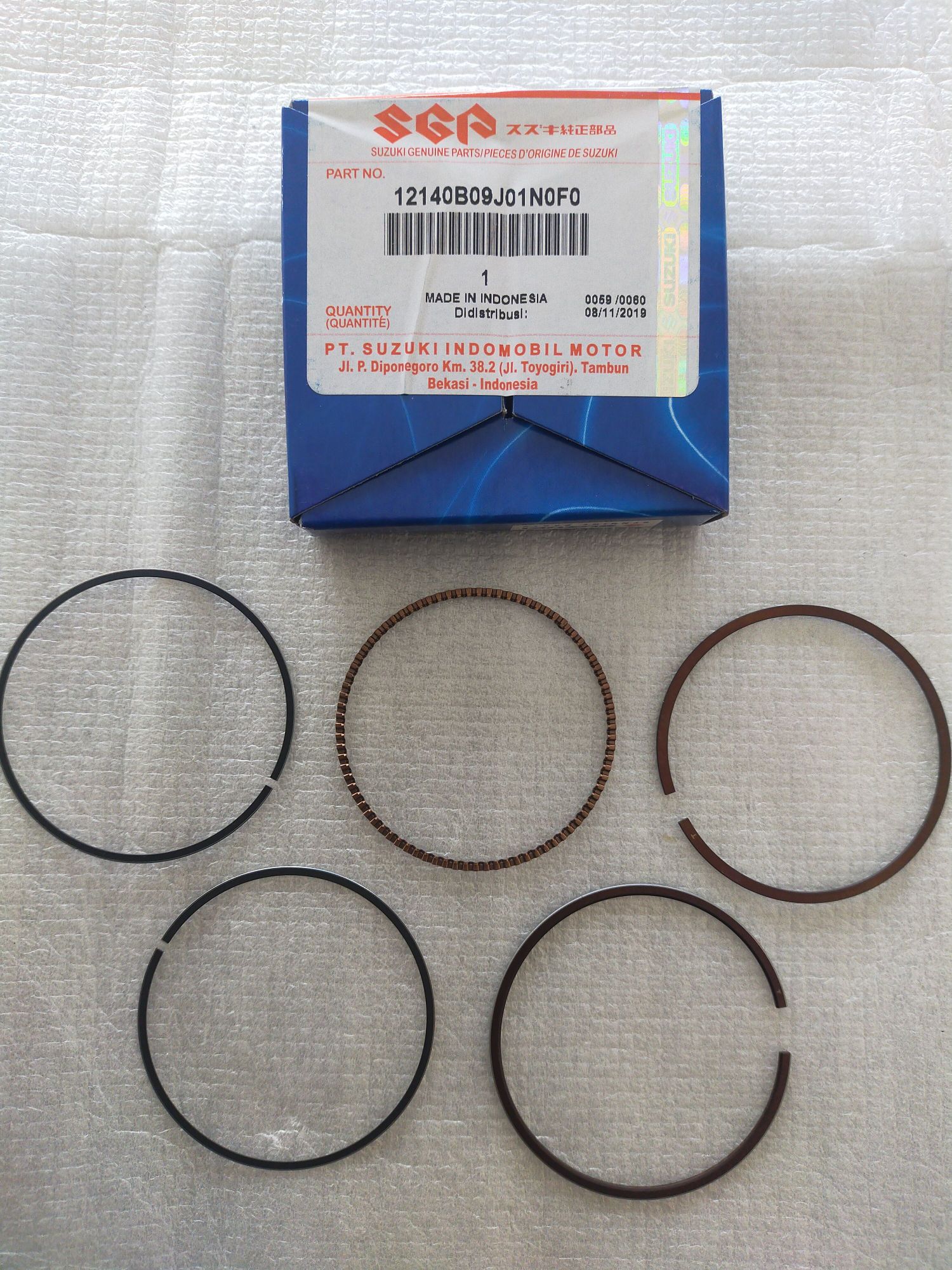 SUZUKI NEX 110 PISTON RING STD 12140-09J01-0F0 | Lazada PH