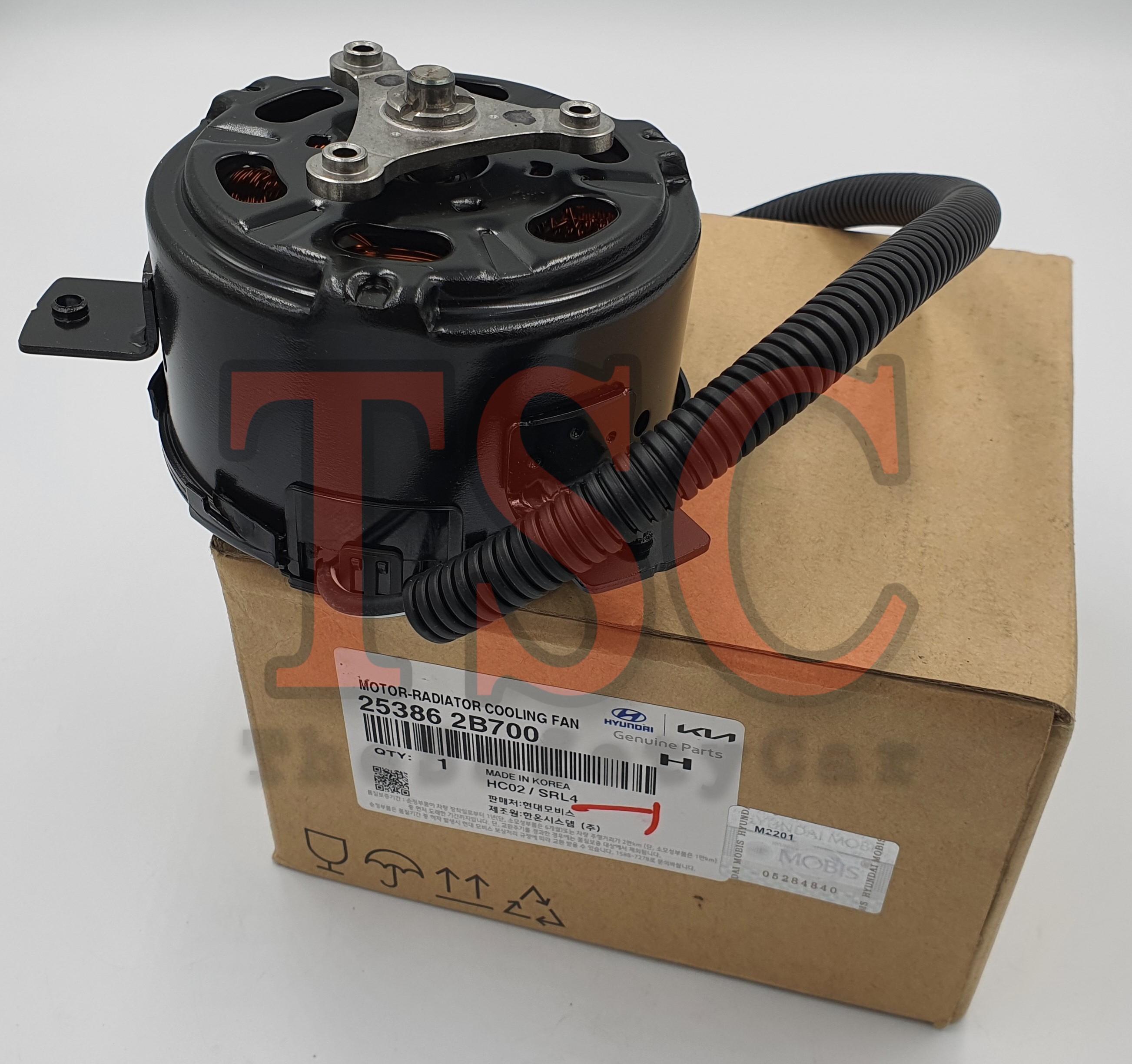 ORIGINAL Hyundai Santa Fe 2012-2015 Radiator Fan Motor Assy Part no ...