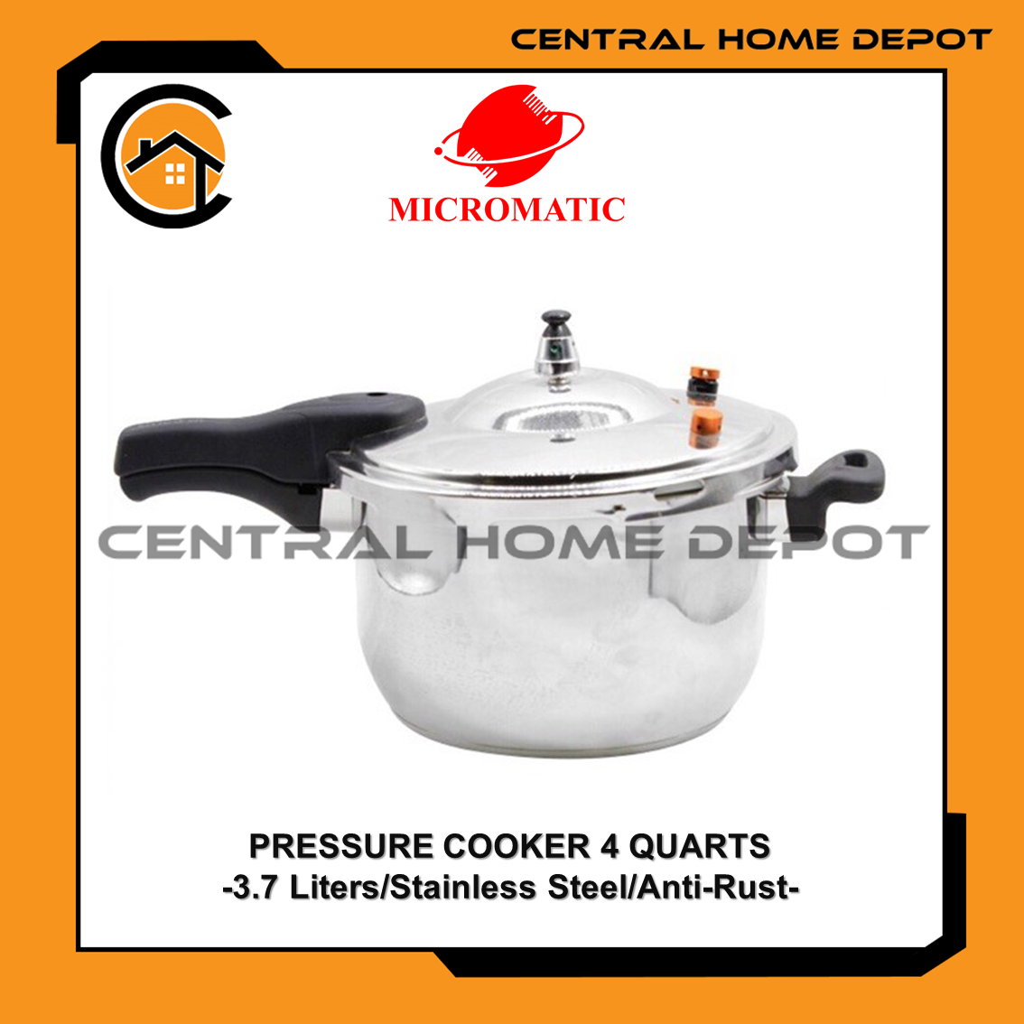 Micromatic Stainless Steel Pressure Cooker 4 Quarts / MPCS-22 | Lazada PH