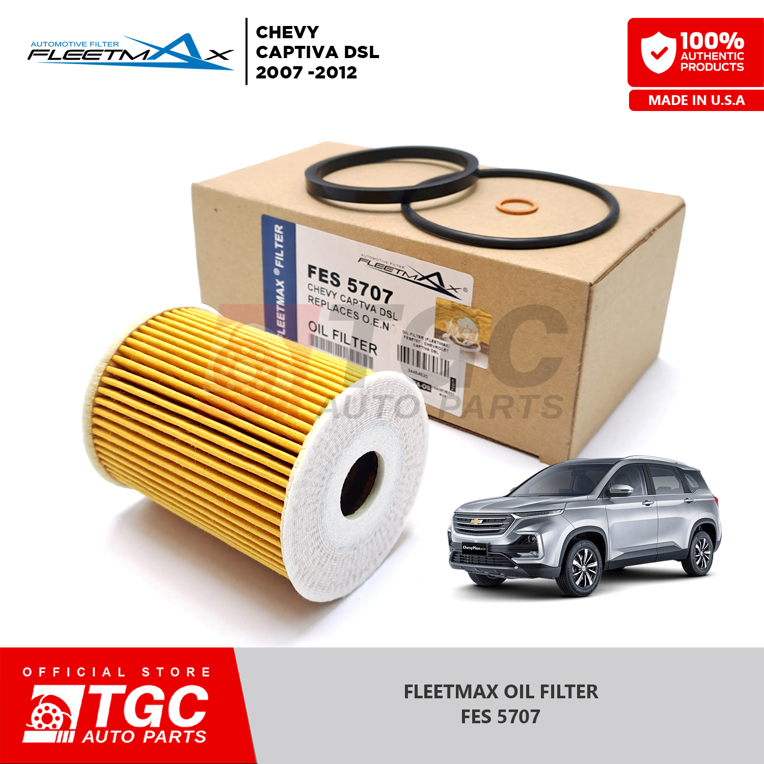Fleetmax Oil Filter / Oil Cleaner FES 5707 CHEVY CAPTIVA DSL 2007 -2012 ...