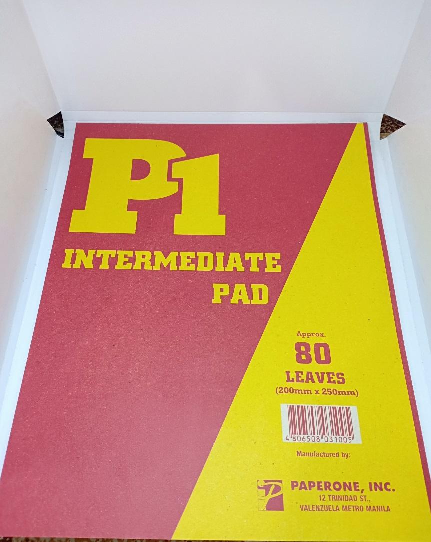 P1 Intermediate Pad Paper 80 leaves | Lazada PH