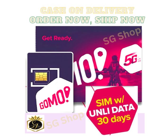 GOMO SIM 30Days UNLIDATA/20GB/ 30GB No Expiry | Lazada PH