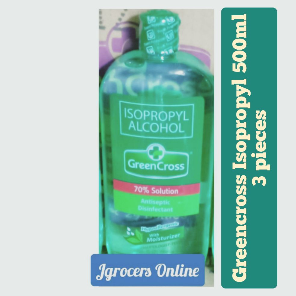 Greencross Isopropyl Alcohol 500ml x3 | Lazada PH