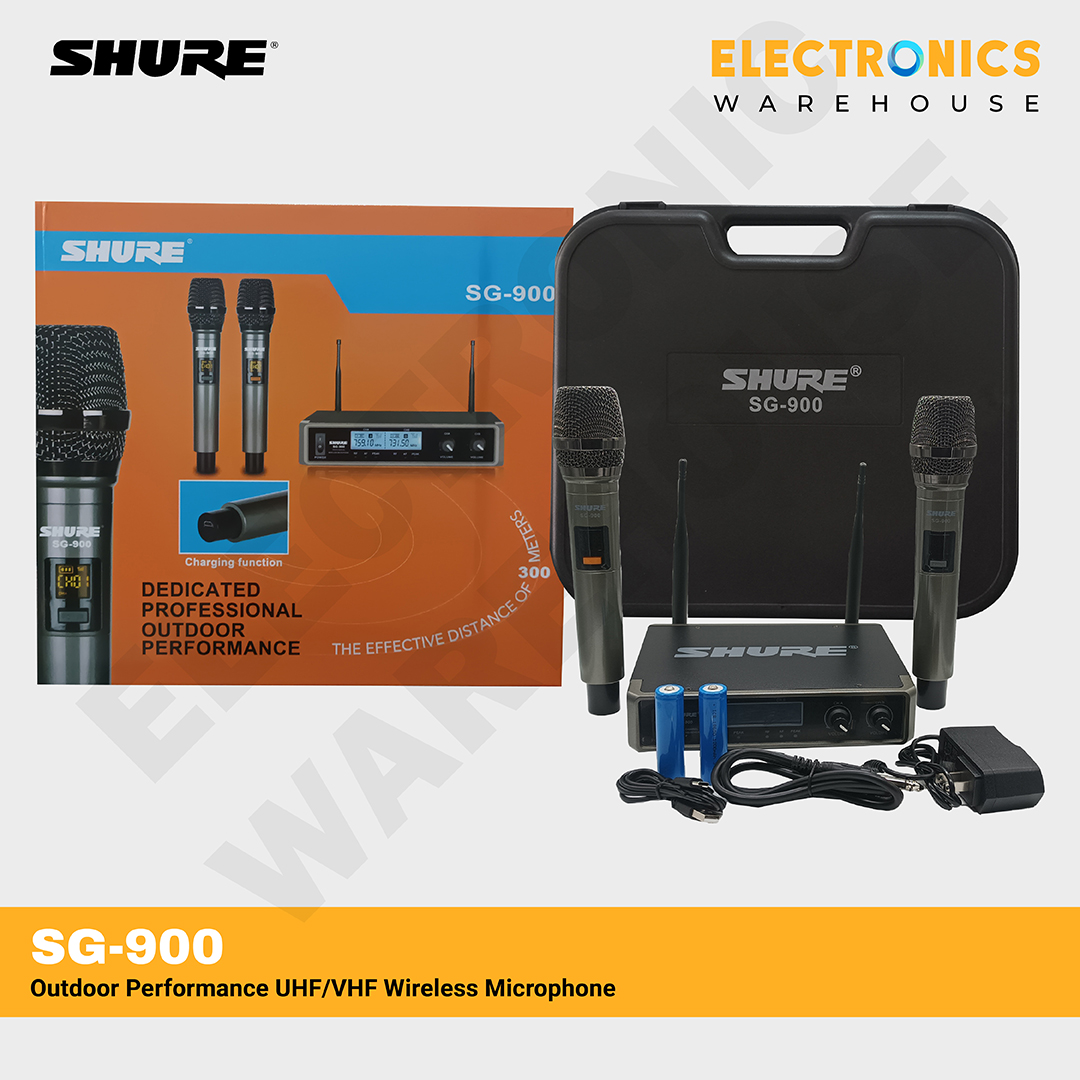 Shure SG-900 Digital Dedicated Professional Outdoor Performance UHF/VHF ...