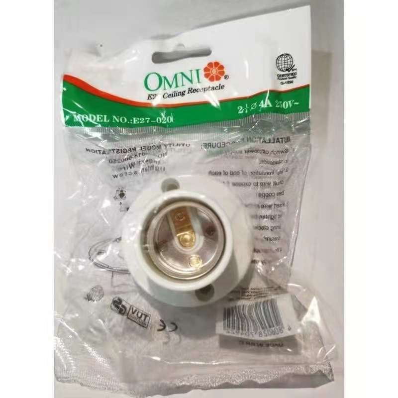 Original E27 Ceiling Receptacle 2 1/4 Diameter with Screw White 4A 250V ...