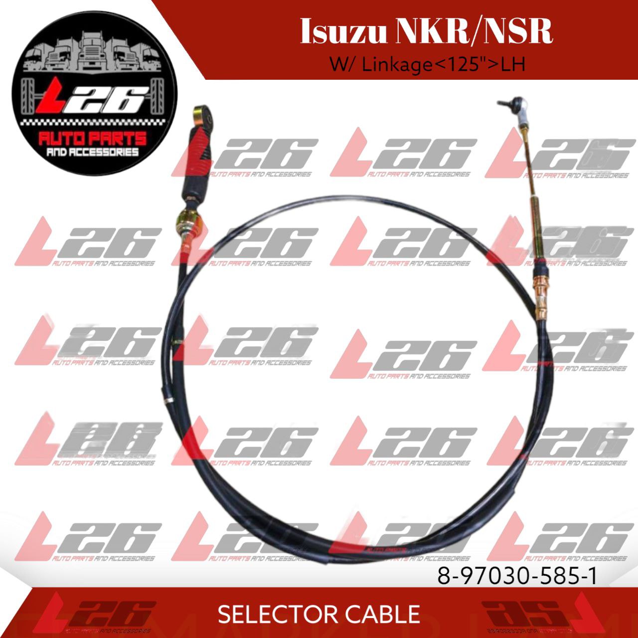 Isuzu NKR NSR LH SELECTOR CABLE 125" 8-97030-585-1 with Linkage | Lazada PH