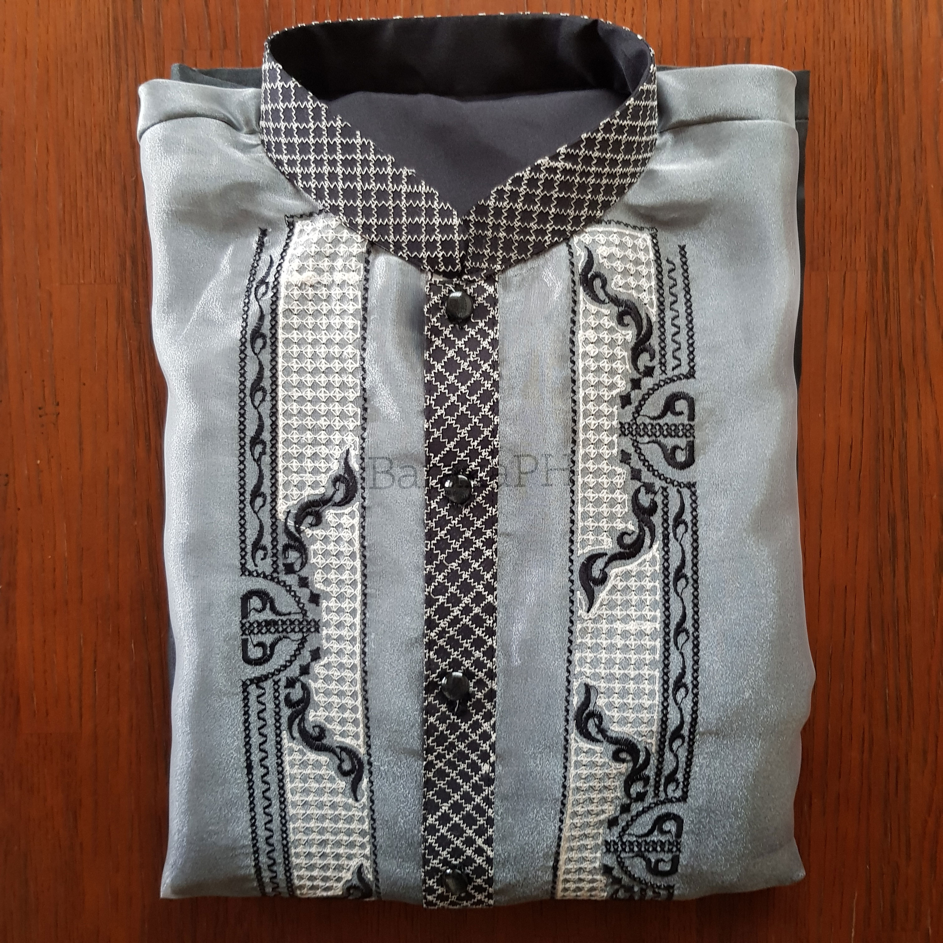 Barong Tagalog - Piña Organza - Chinese Collar - Half Open #012 ...