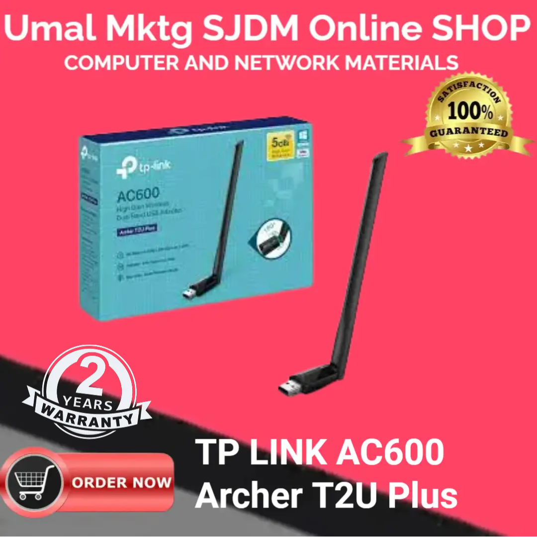 TP-Link Archer T2U Plus AC600 High Gain Wireless Dual Band USB Adapter ...