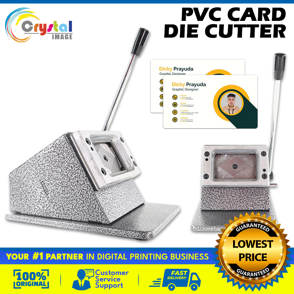 PVC ID Card Die Cutter ATM Size Cut with Grip Handle Heavy Duty Card ...