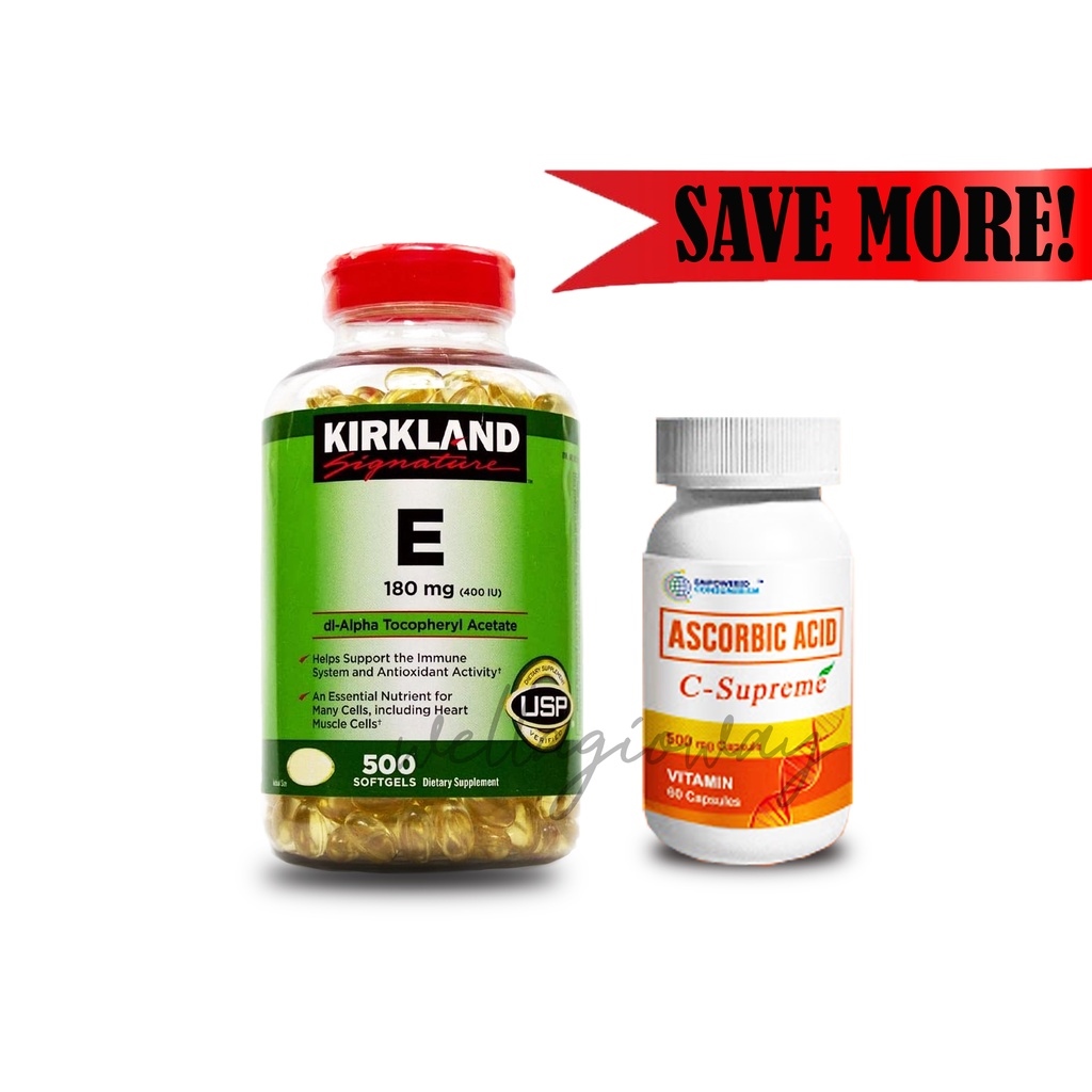 ORIGINAL KirkInd Vitamin E from SnR and Vitamin C (100 Authentic) (Fast ...