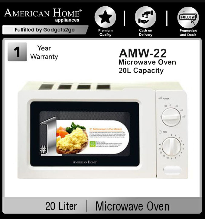 American Home Microwave Oven AMW-22W | Lazada PH