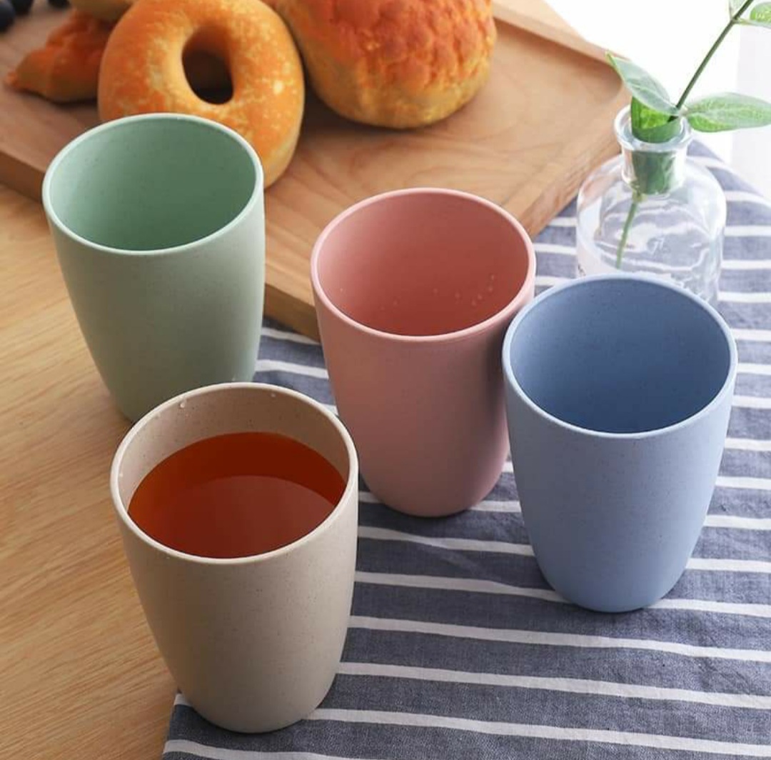 Wheat Straw Water Cup Drinking cups household cups simple toothbrush ...