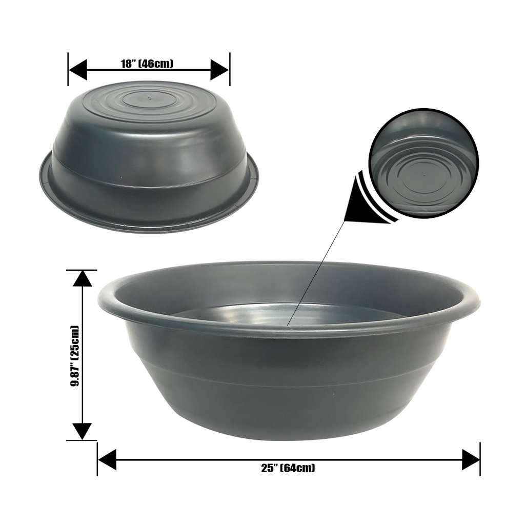 【COD】 Emart Round multi-purpose plastic WASH BASIN bathroom and laundry ...