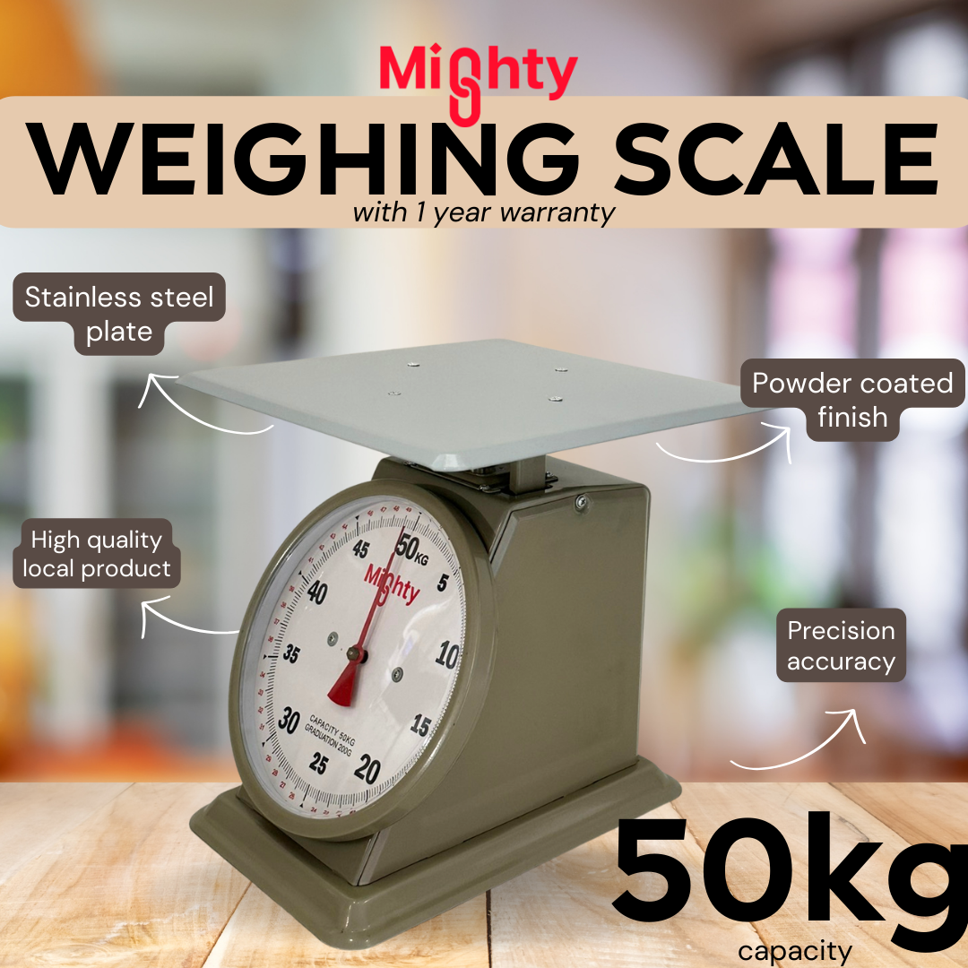 [Mighty] Weighing Scale 50 kilograms FLAT PLATE/ Timbangan 50 kilo ...