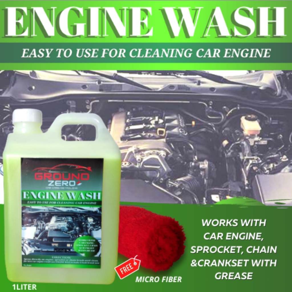 Ground Zero Car Care Premium Engine wash Degreaser 1L cleaning engine ...