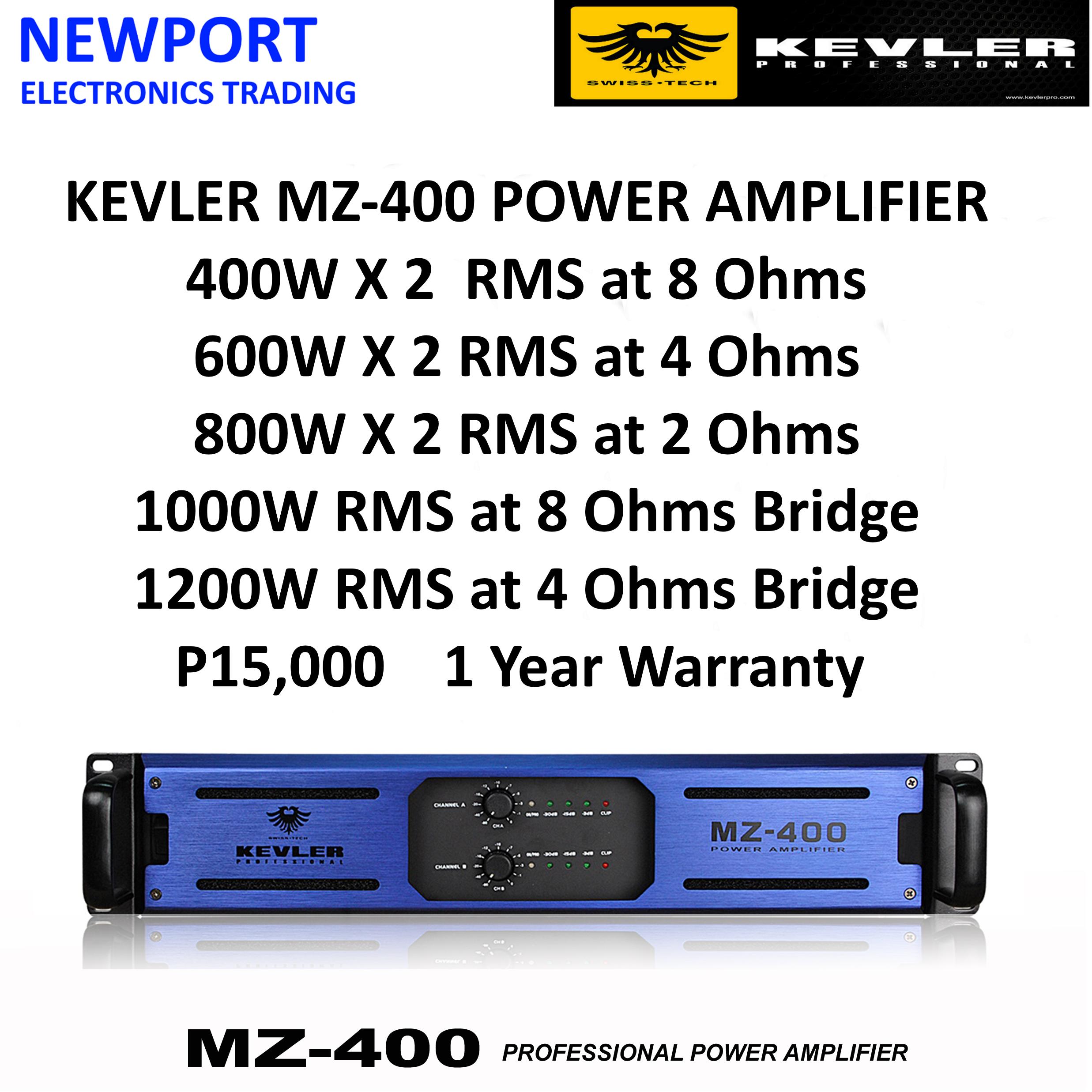 Kevler MZ-400 400W X 2 RMS Power Amplifier | Lazada PH